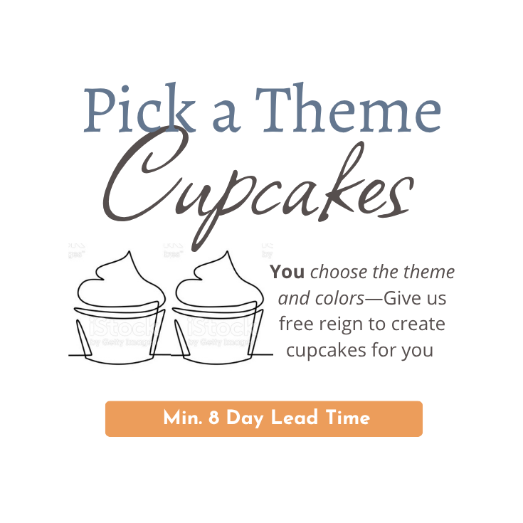 Semi-Custom CUPCAKES: Choose Your Theme *8+ Business Day Lead Time ...