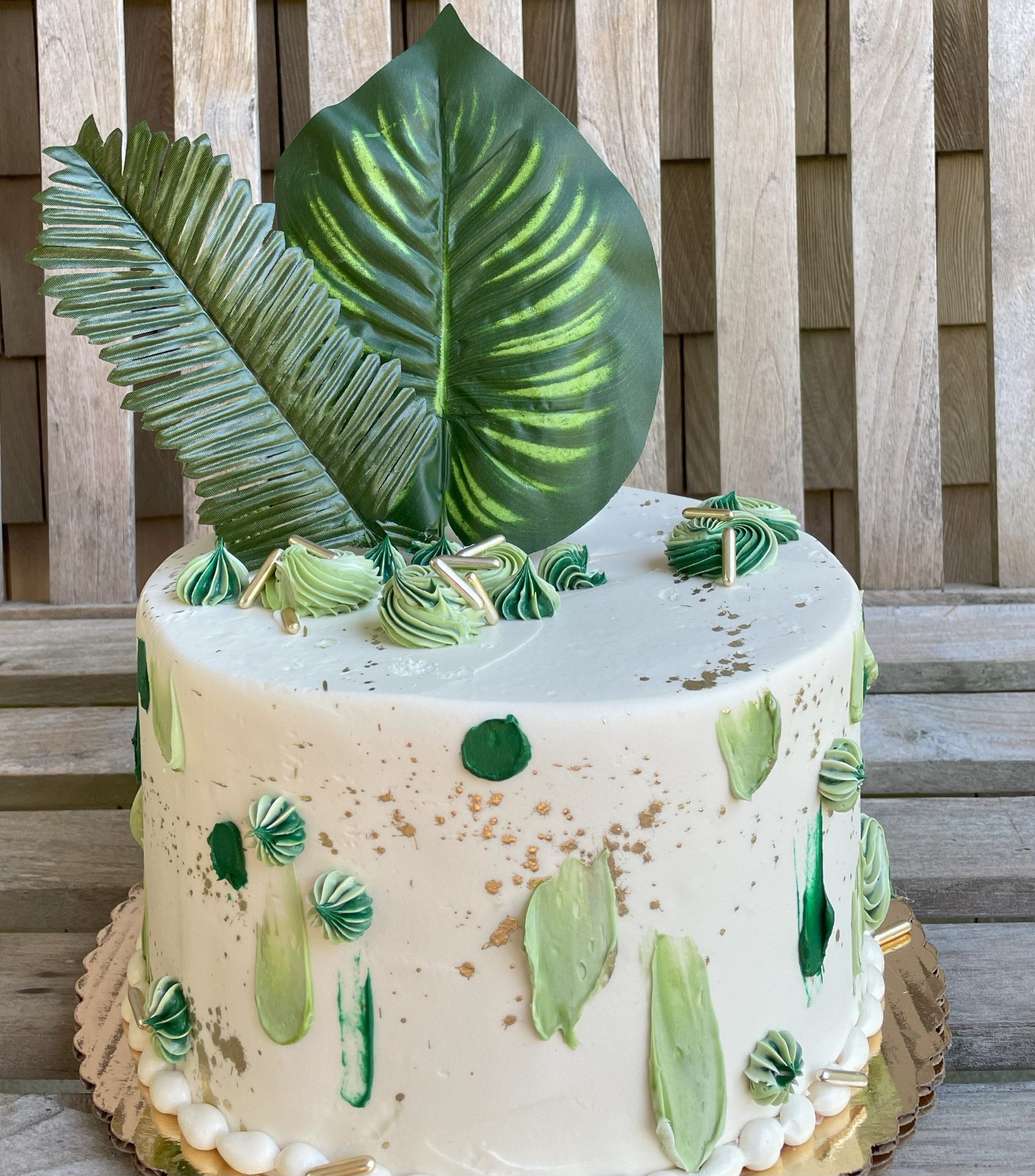 green design cake