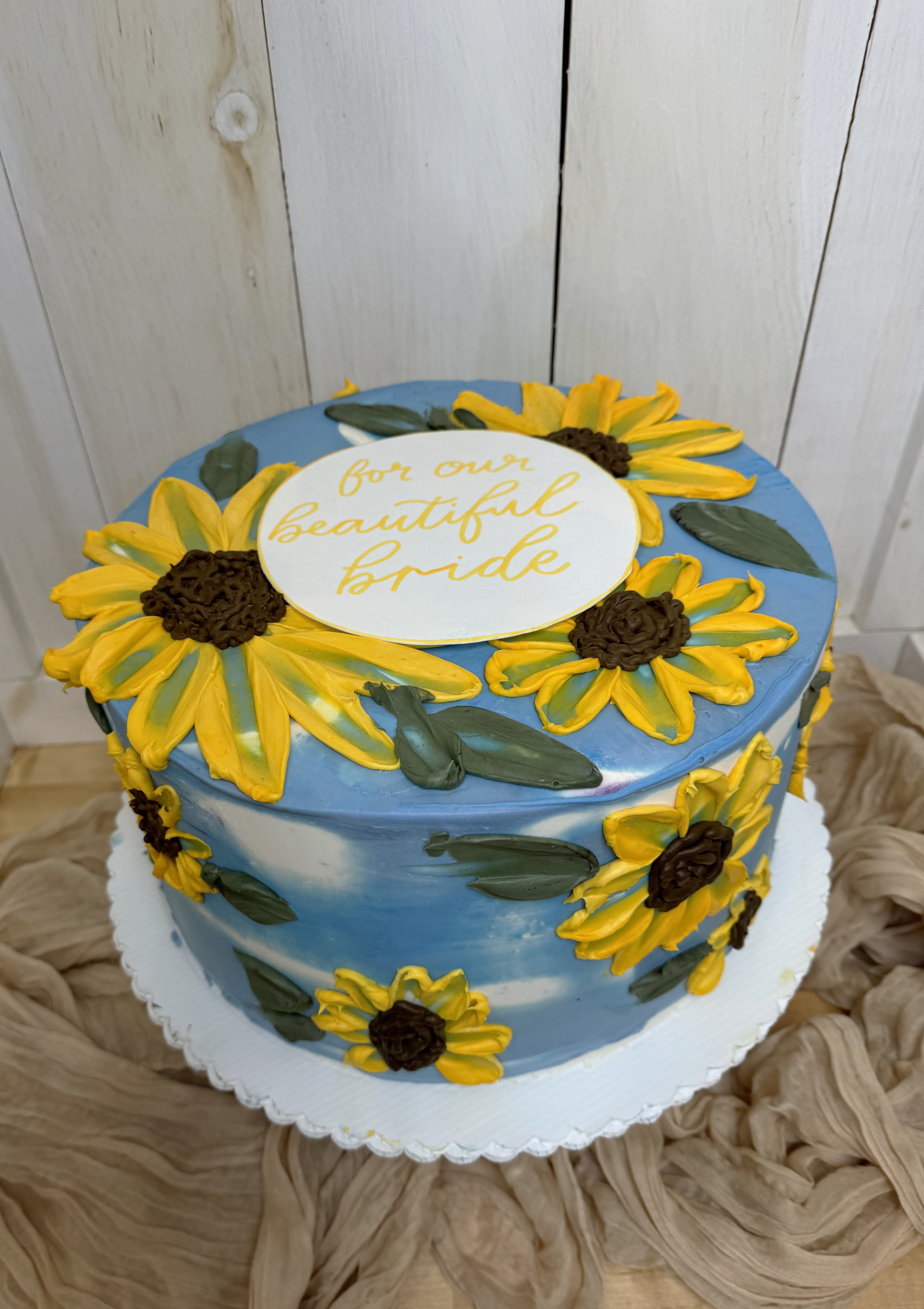 Large Sunflower Buttercream Cake | Artisan Bake Shop: Online Store