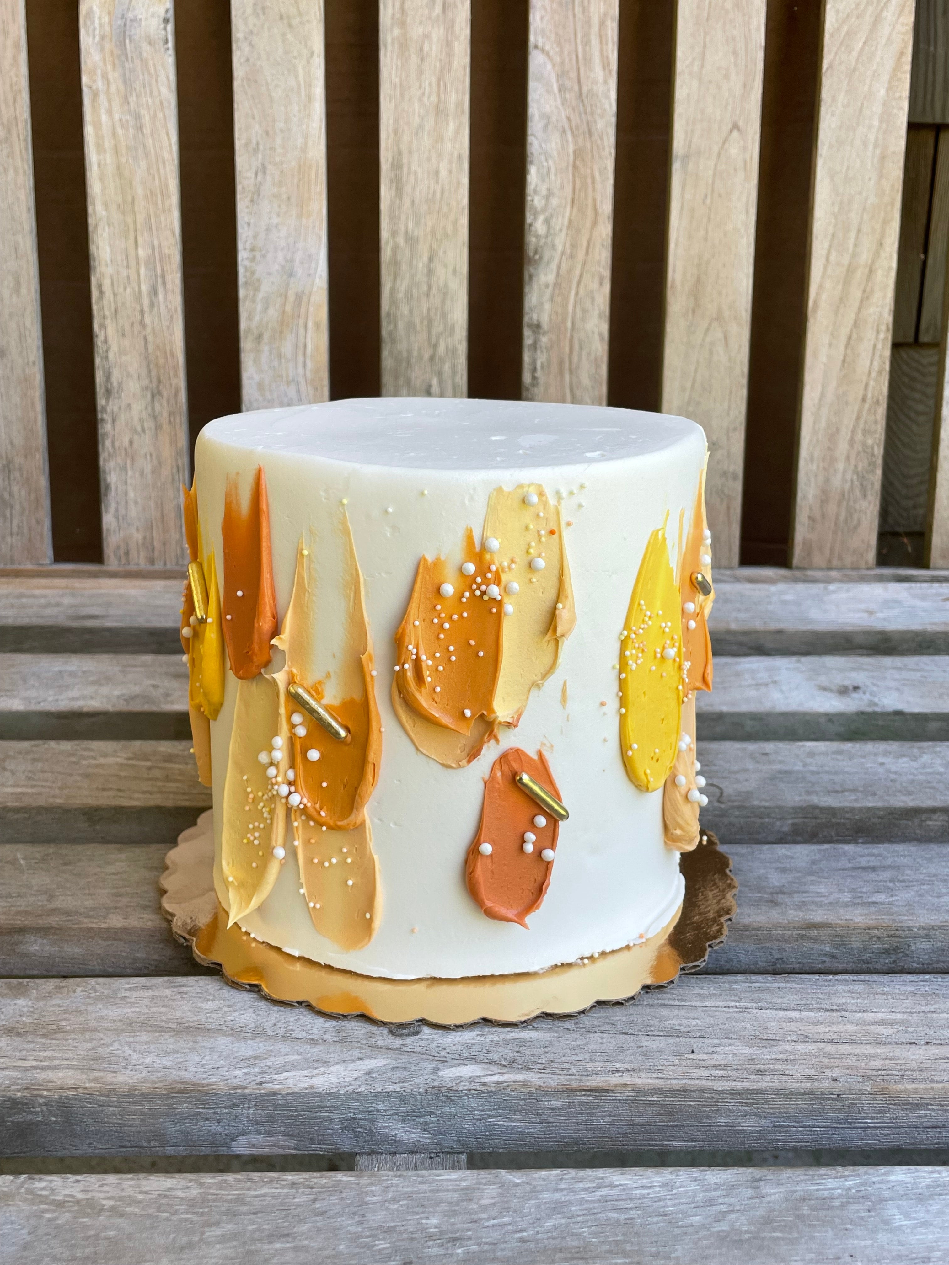 Small Abstract Party Cake | Artisan Bake Shop: Online Store